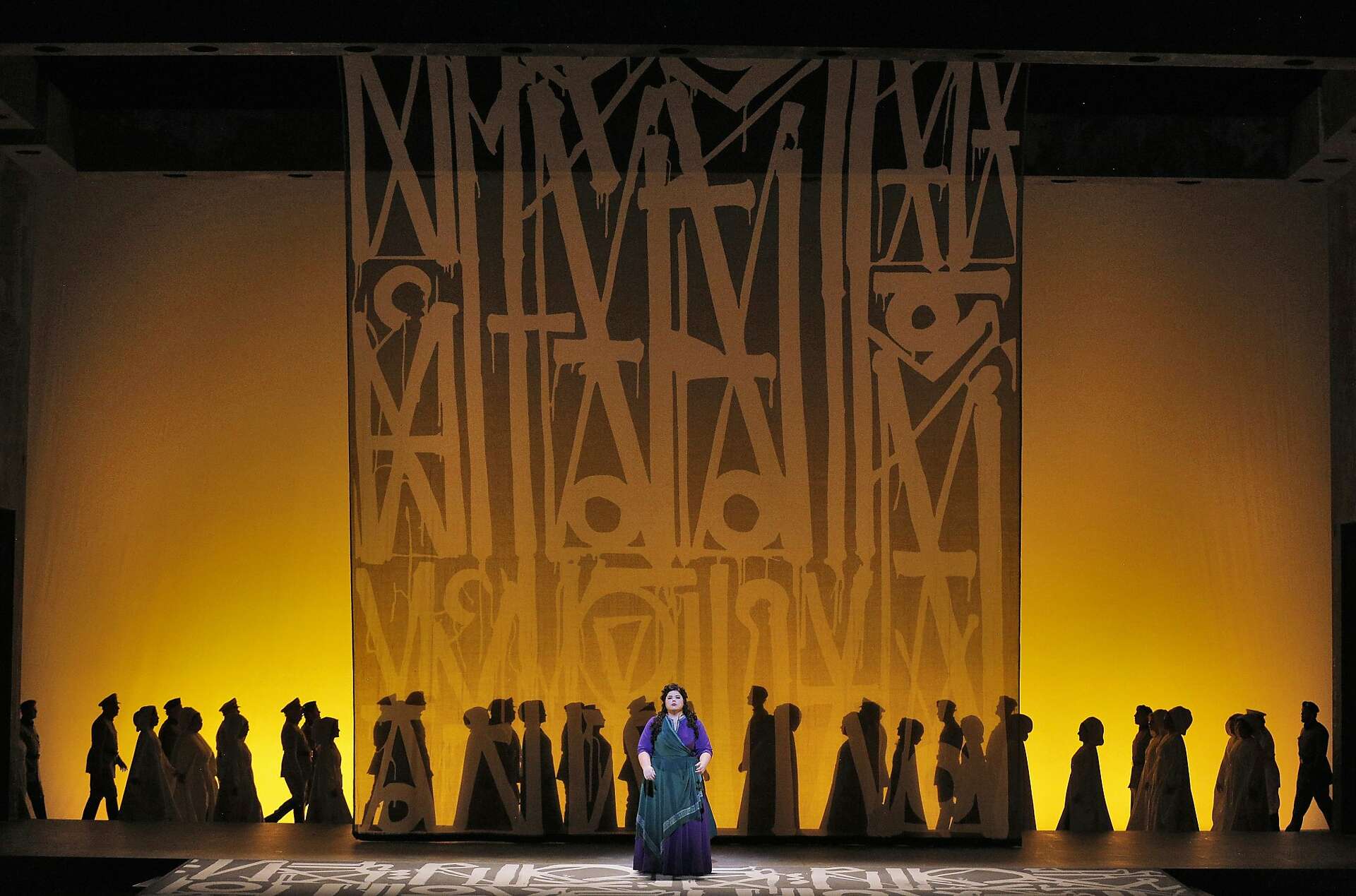 Street artist Retna brings outlaw sensibility to Opera’s Aida