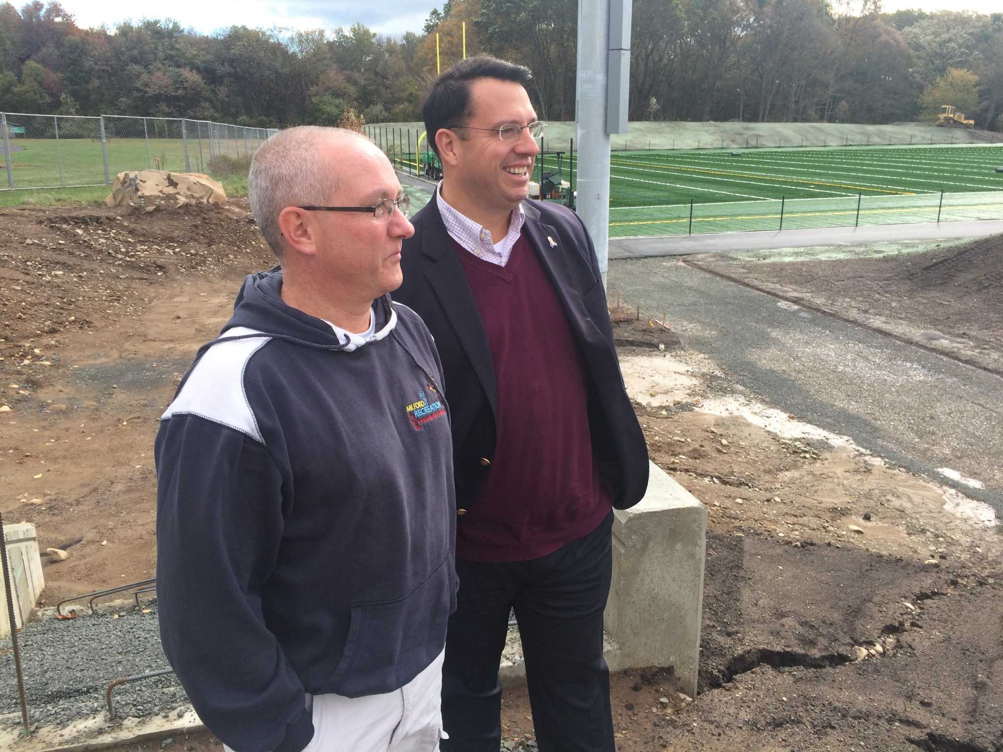 Pair of fields take shape on Milford’s Orange Avenue