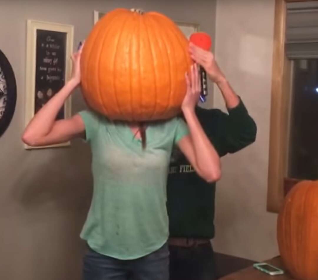 Teen gets her head stuck in a pumpkin, mom posts to Facebook, goes viral