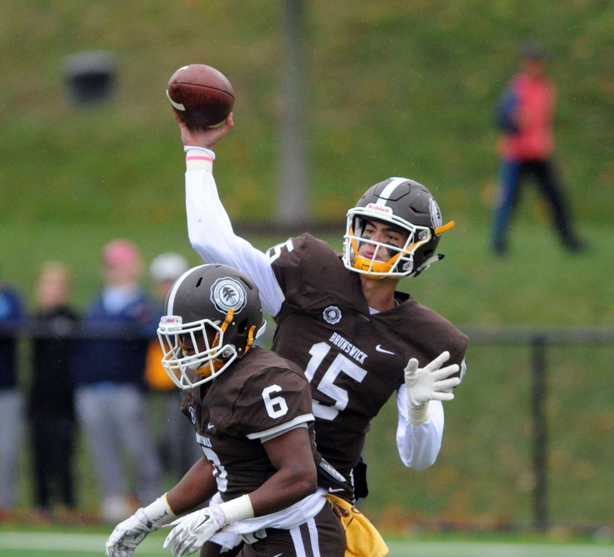 Brunswick football team cruises past Avon Old Farms, 47-14