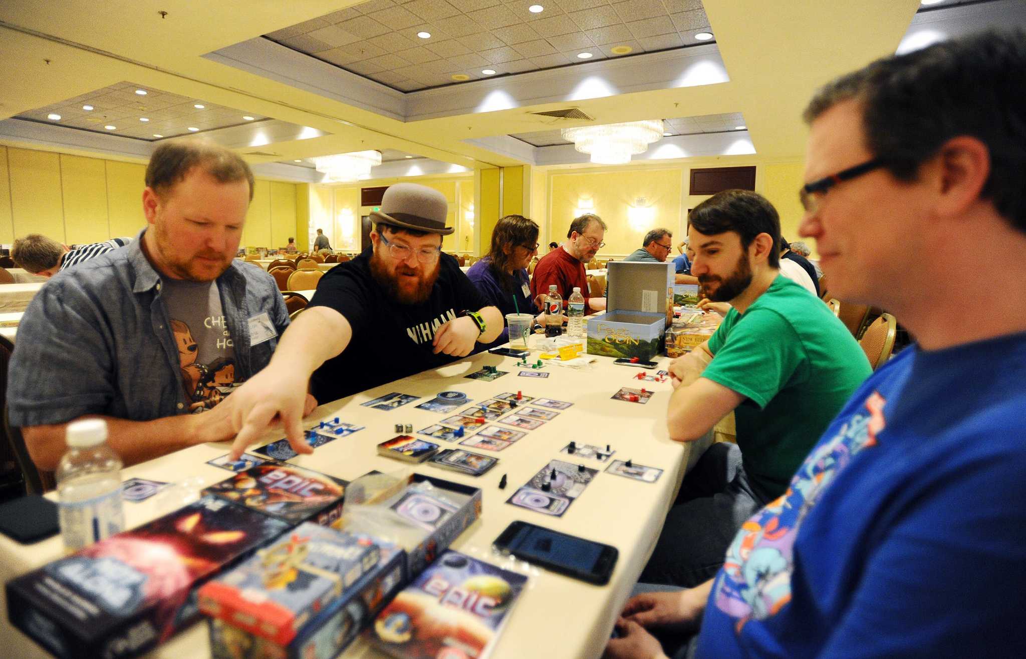 Players on board with tabletop games at Stamford convention