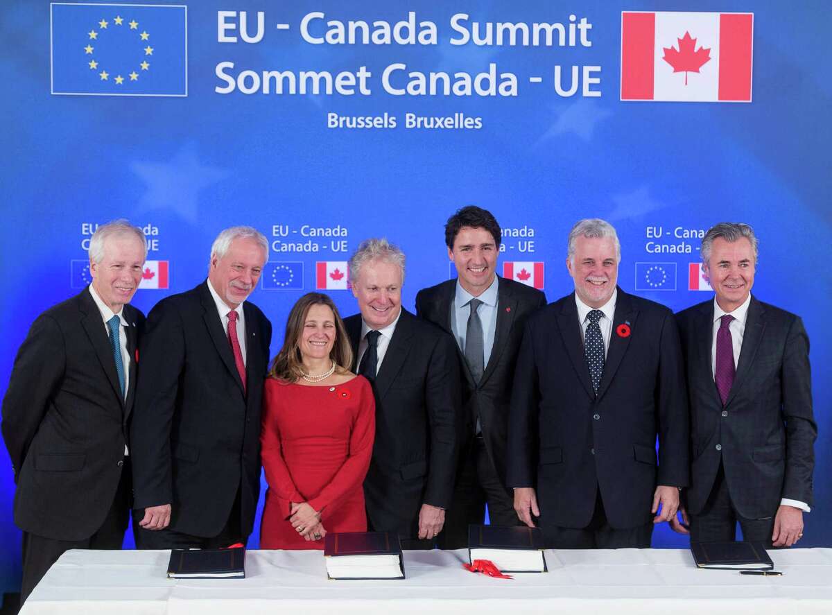 Canada, EU sign trade deal, bucking resistance to globalization