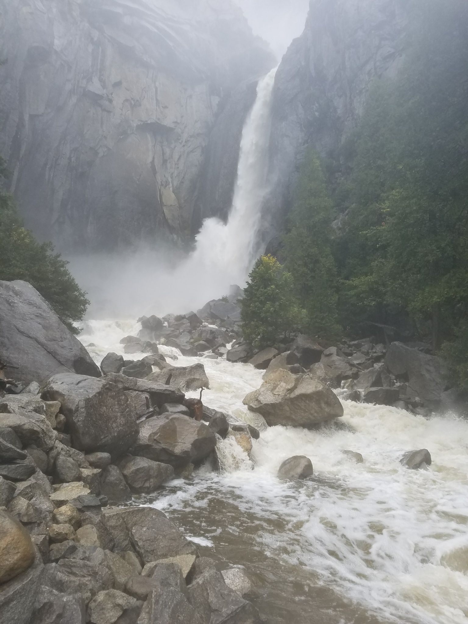 Yosemite soaked in recent storms, waterfalls roaring
