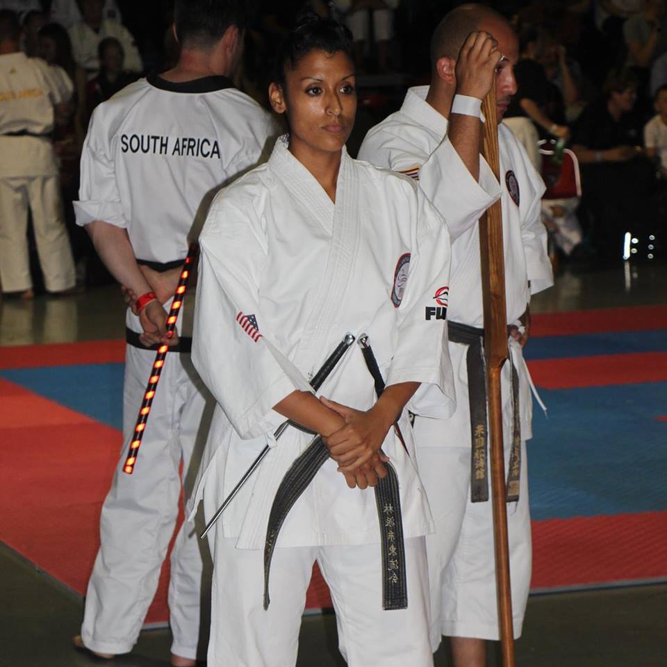 S.A. woman won world championship karate title with U.S. team