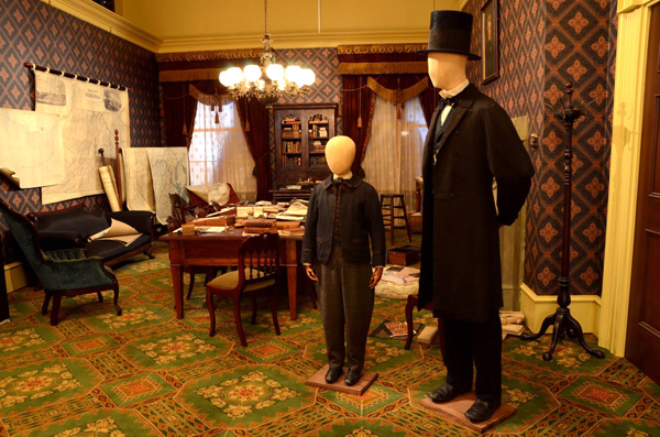 Movie props on display at museum