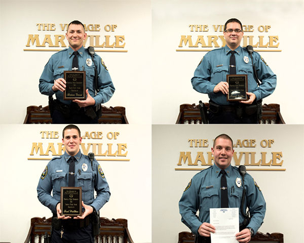 Maryville recognizes four police officers