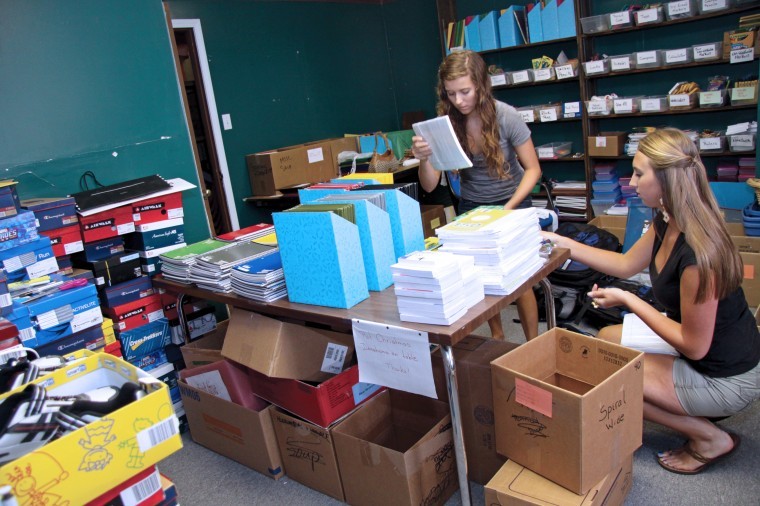 Pantry collecting for the students