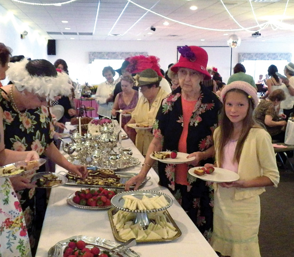 Tea party a welcome change of pace