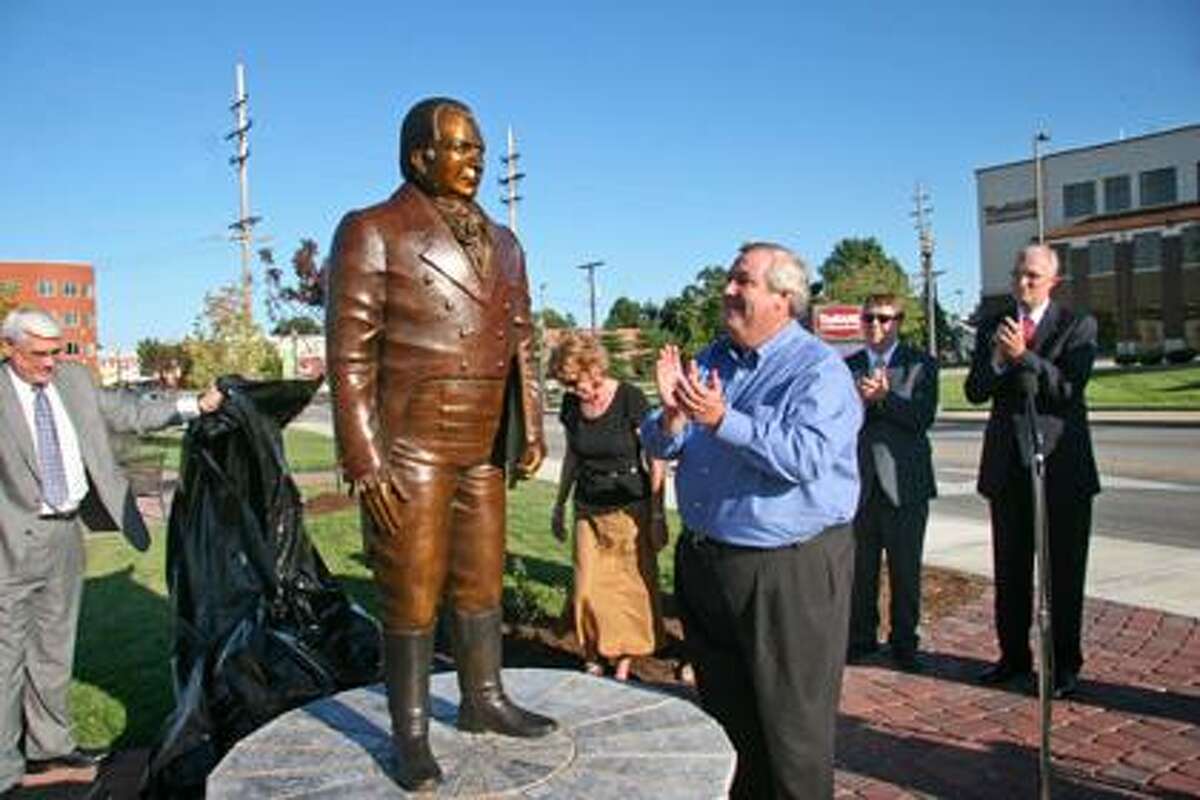 City unveils Ninian Edwards statue