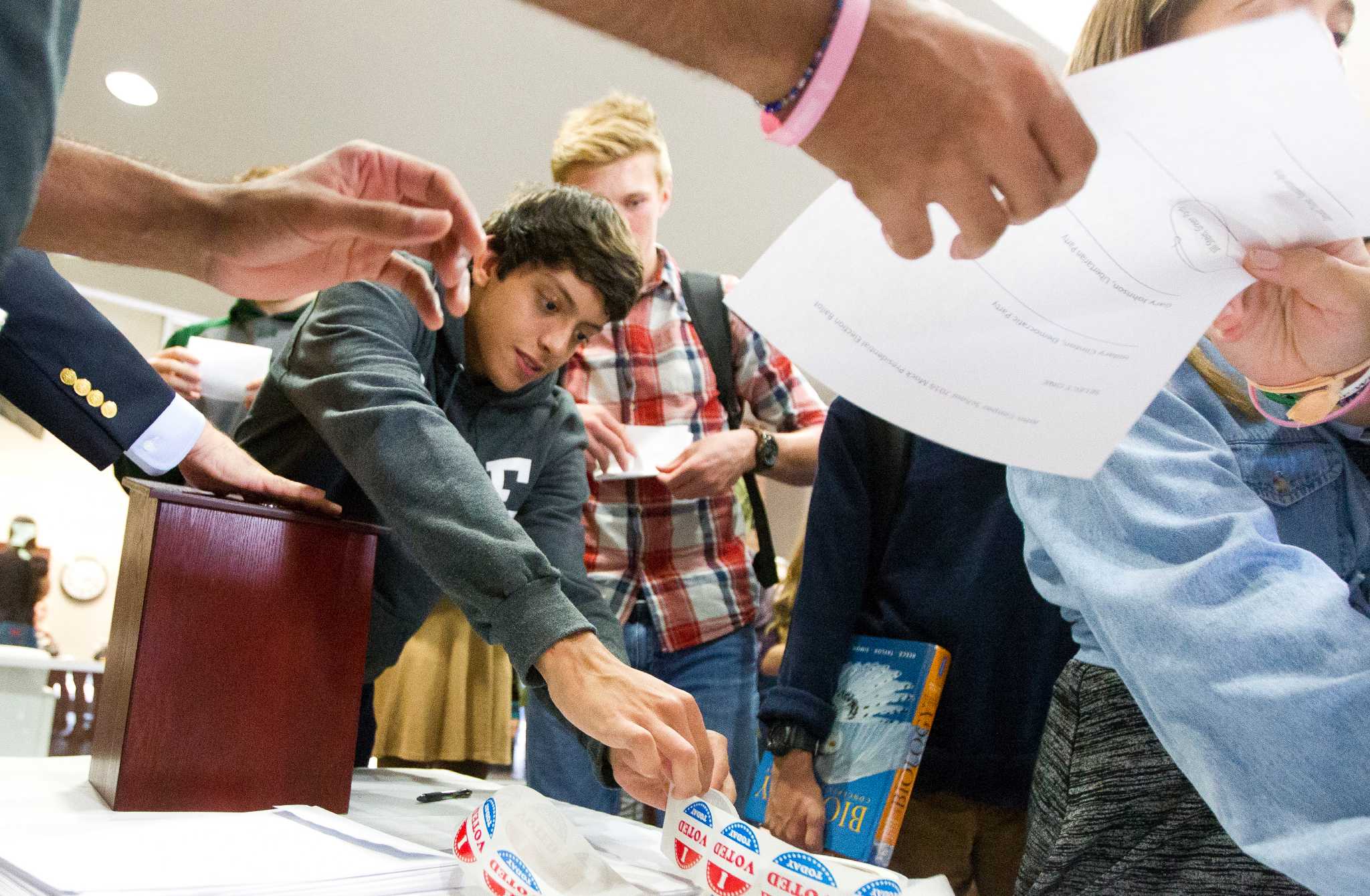 John Cooper students get political with mock debate, election