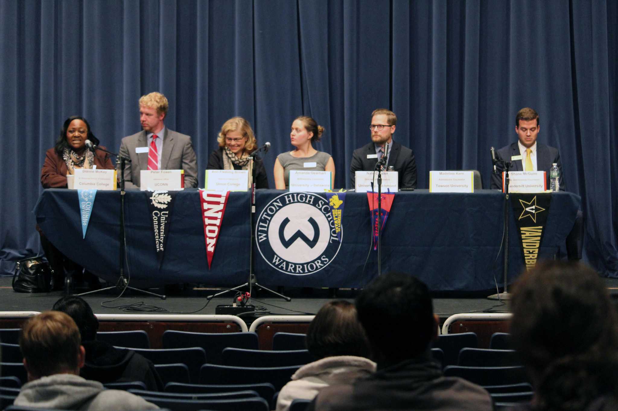 College admissions officer hold panel at Wilton High