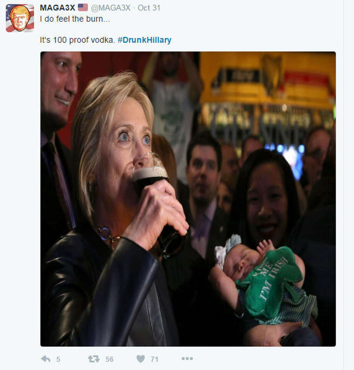 'Drunk Hillary' meme is the latest anti-Hillary Clinton conspiracy