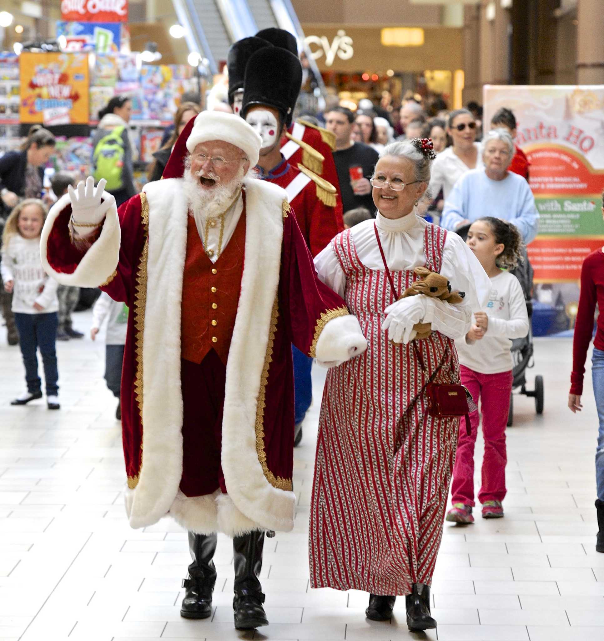 Santa Claus arrives at the Danbury Fair Mall