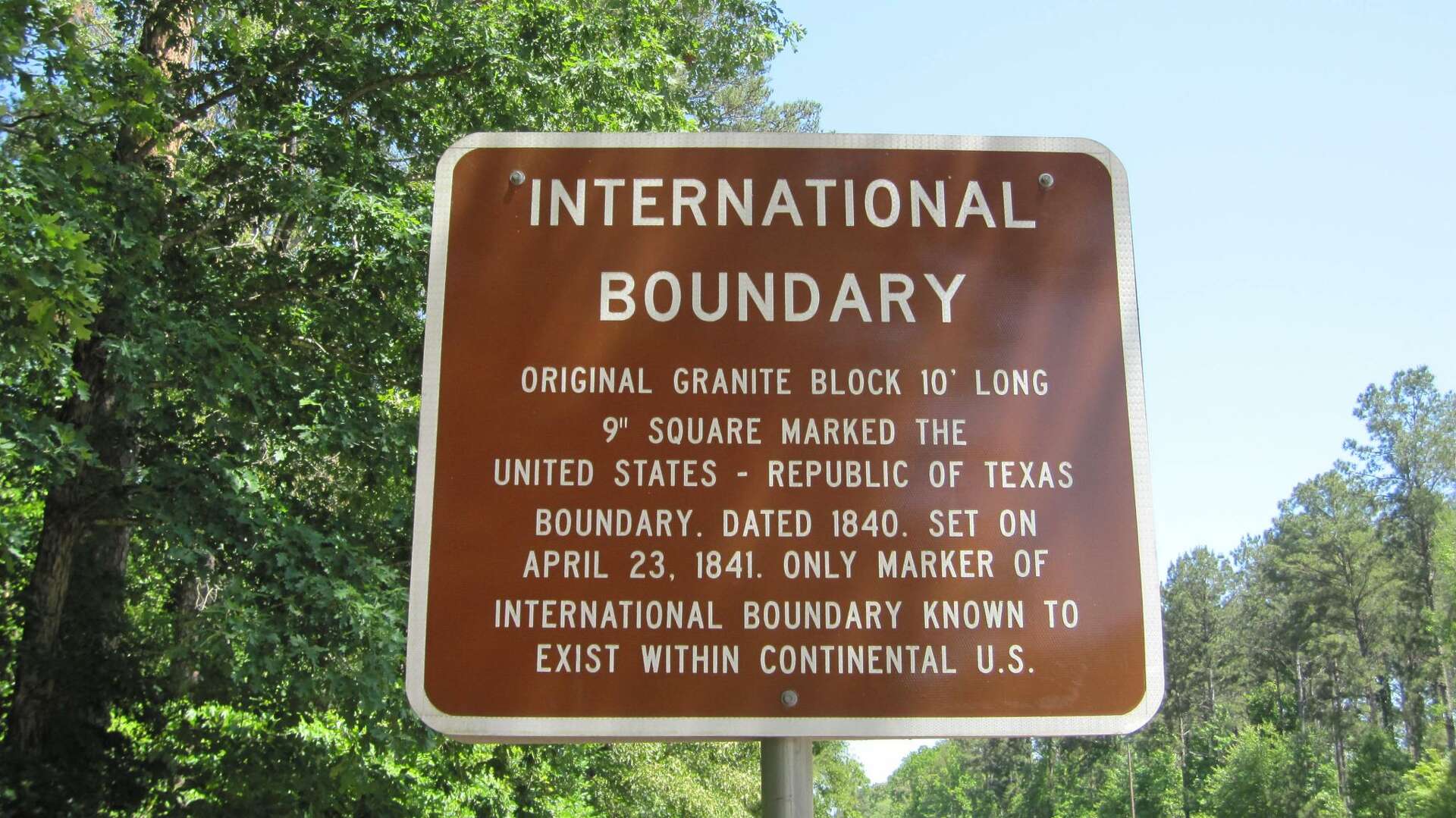 See the last remaining international boundary marker for the Republic ...