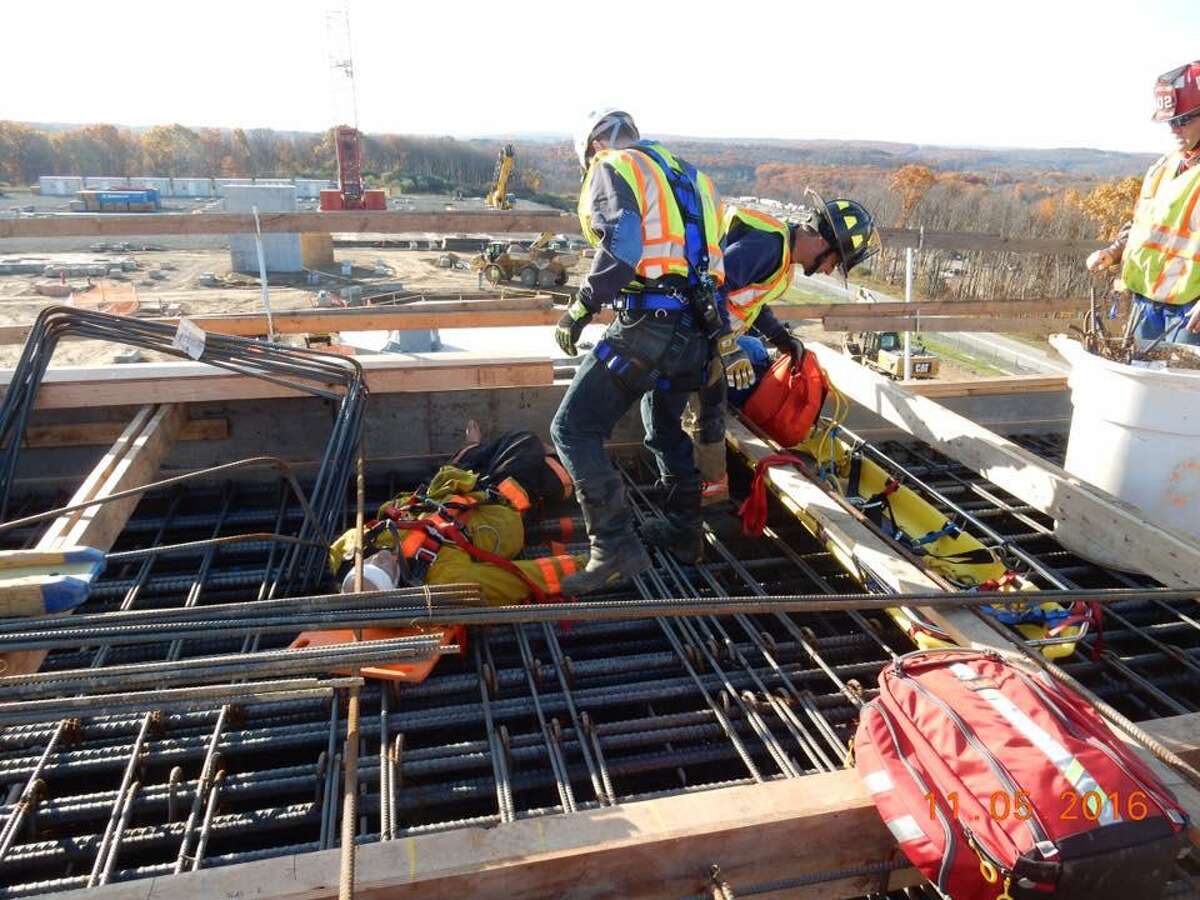 Oxford firefighters train at new power plant