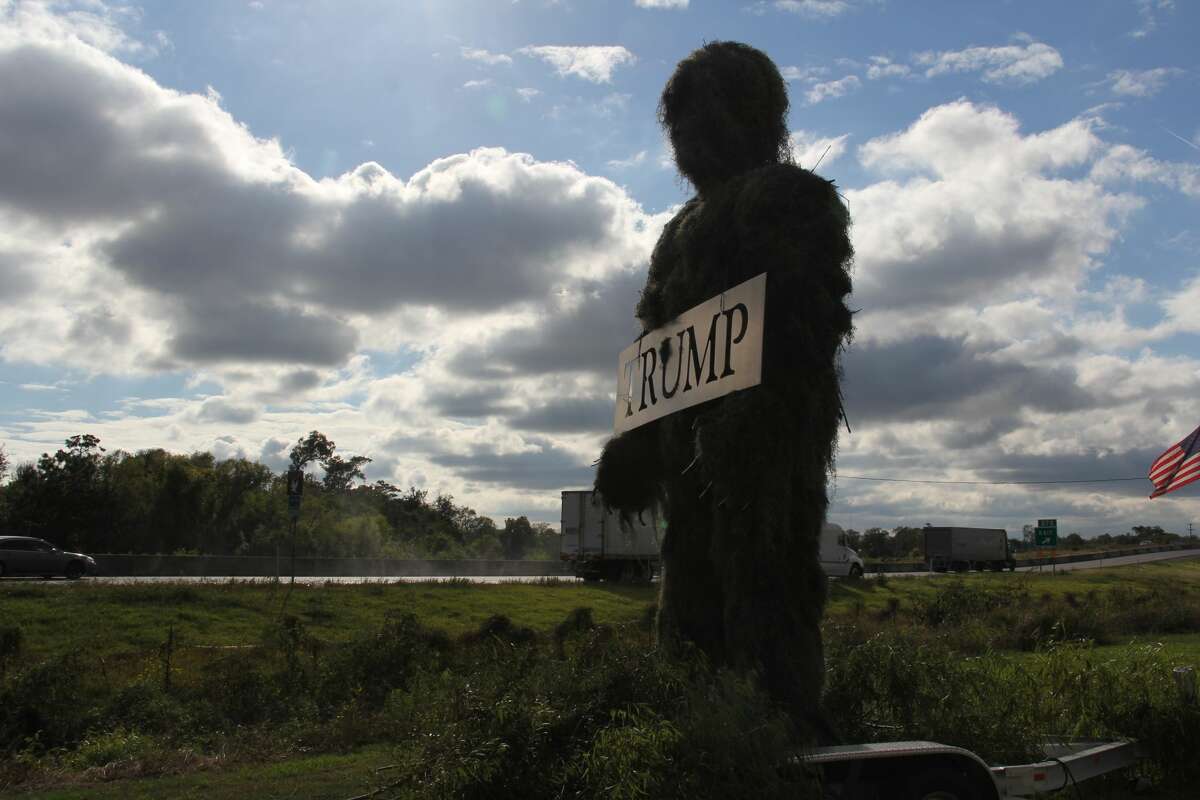 Orange business uses giant Sasquatch to remind people to vote