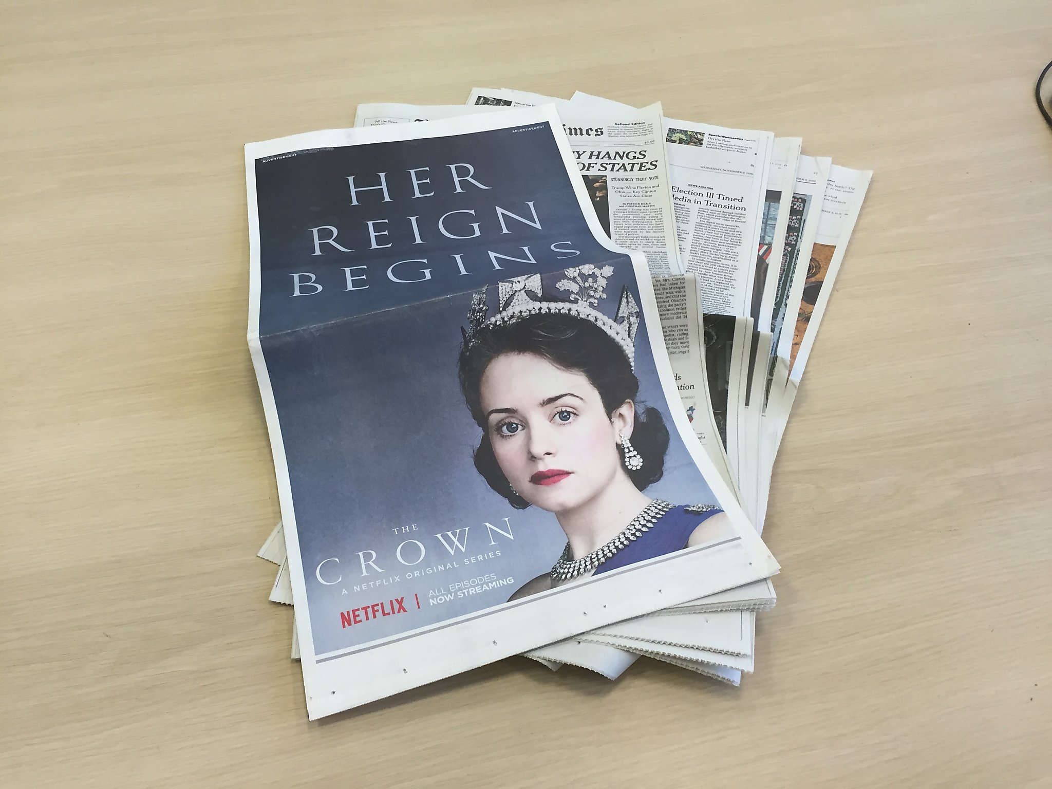 Netflix’s odd post-election ad for ‘The Crown’: ‘Her reign begins’