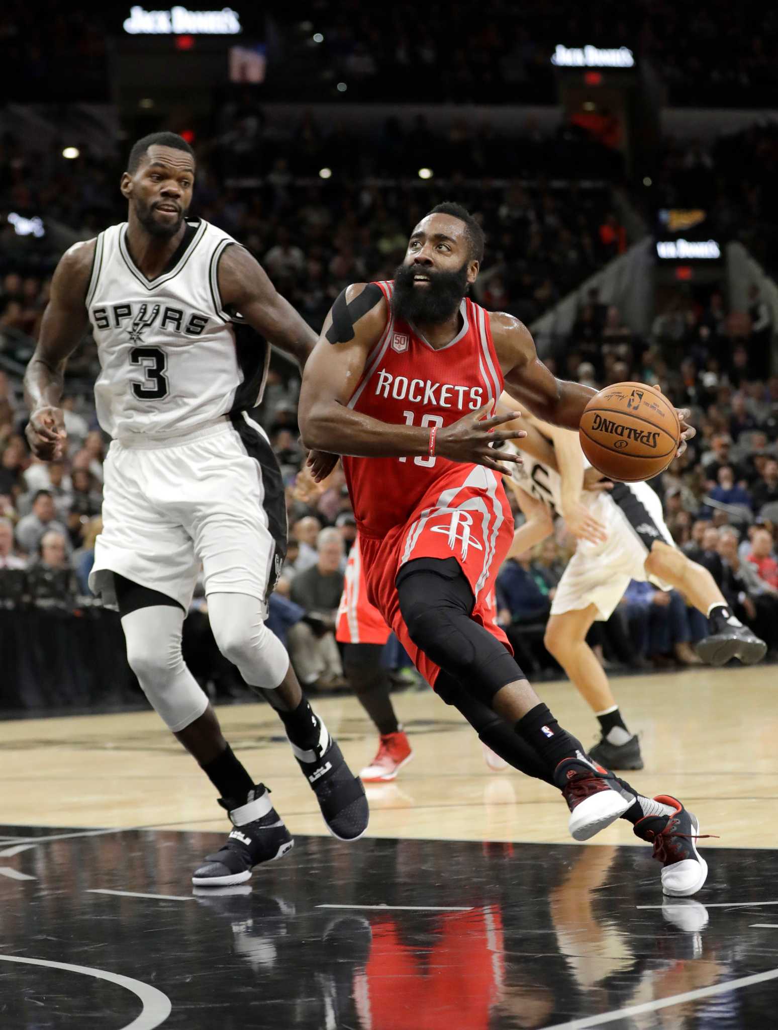 James Harden's triple-double propels Rockets past Spurs