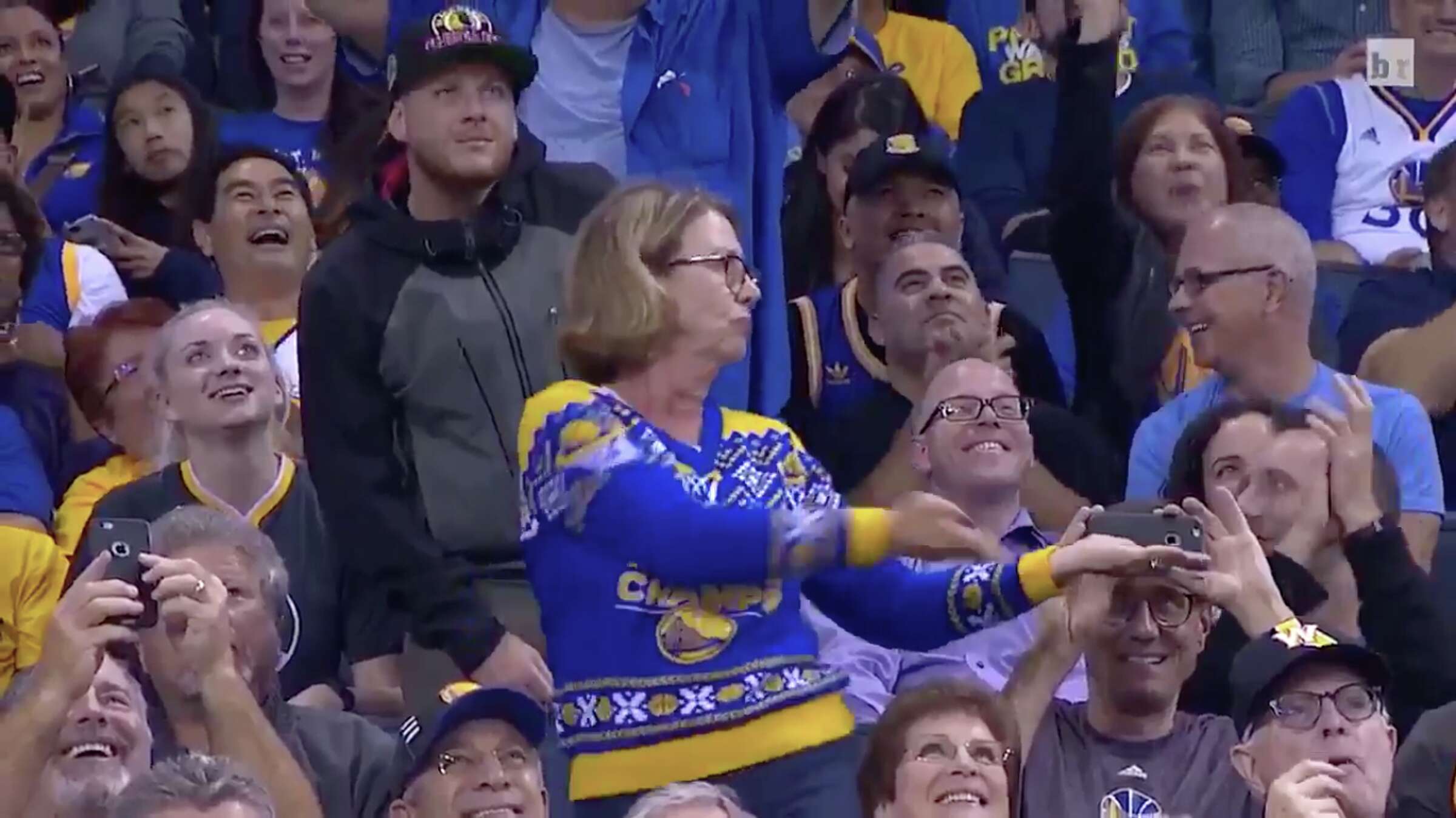 Everyone wants to know who this dancing lady at the Warriors game is