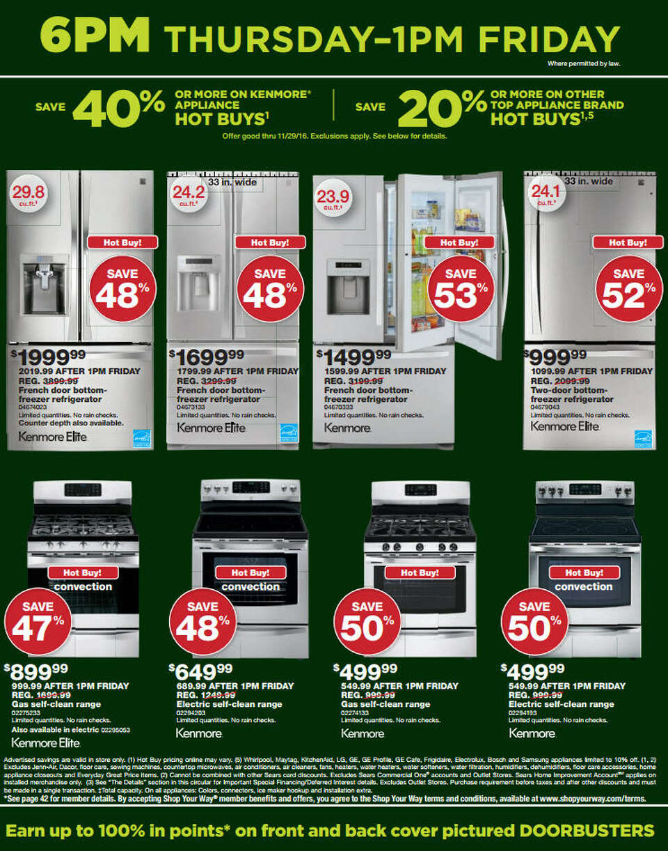 Sears Black Friday 2016 Doorbuster ad circular released (see all 48 pages)