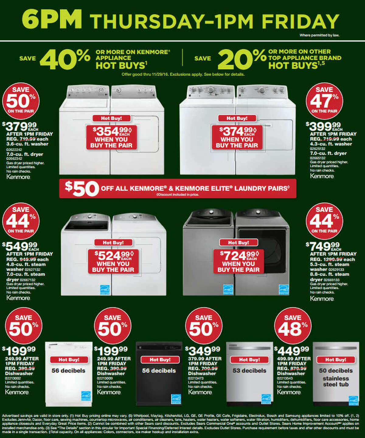 Sears Black Friday 2016 Doorbuster ad circular released (see all 48 pages)