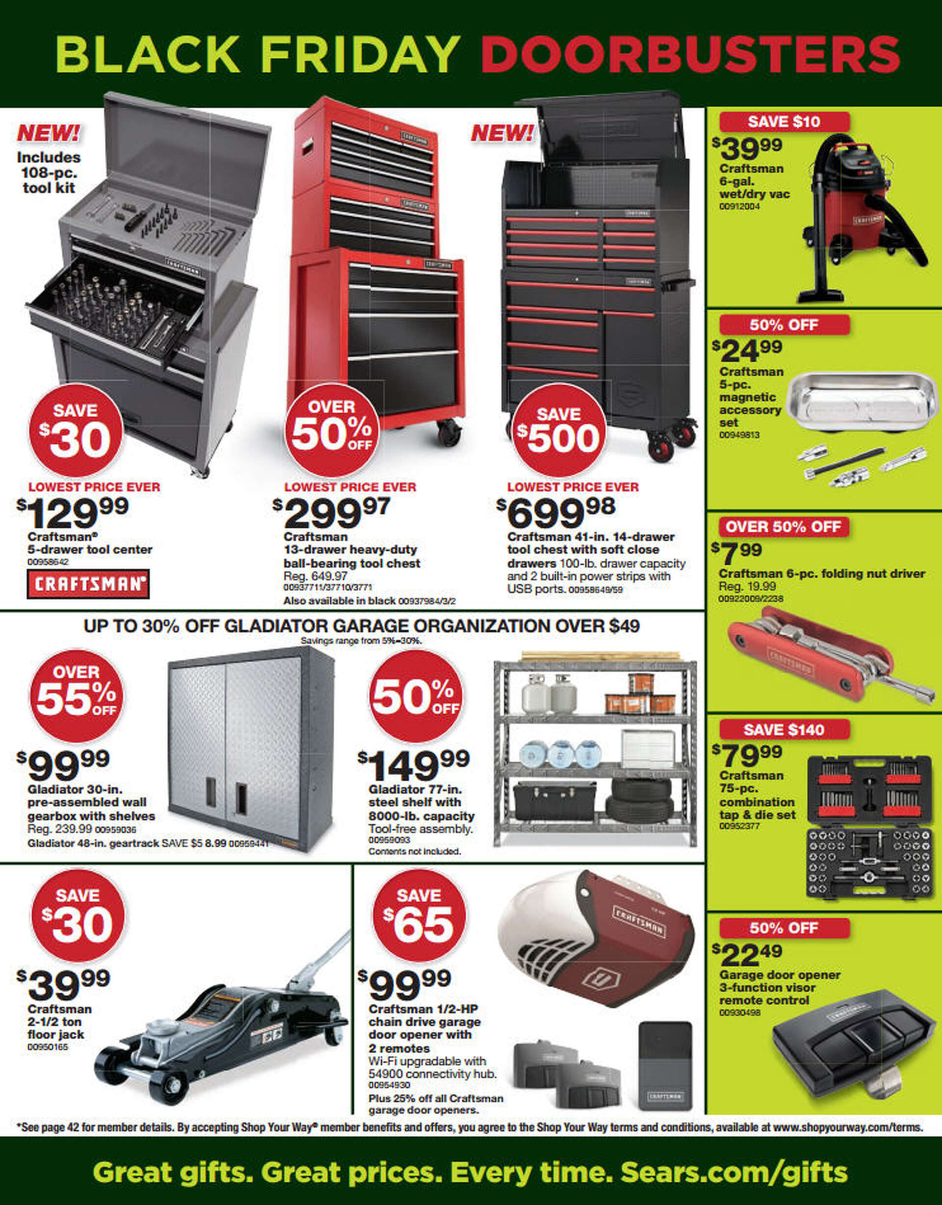Sears Black Friday 2016 Doorbuster ad circular released (see all 48 pages)