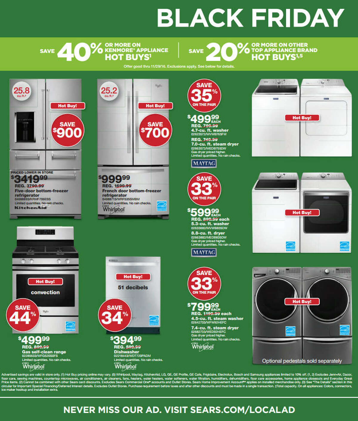 Sears Black Friday 2016 Doorbuster ad circular released (see all 48 pages)