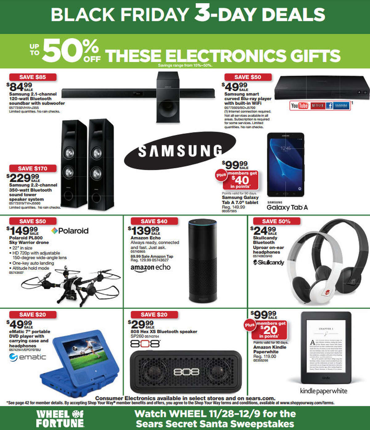 Sears Black Friday 2016 Doorbuster ad circular released (see all 48 pages)