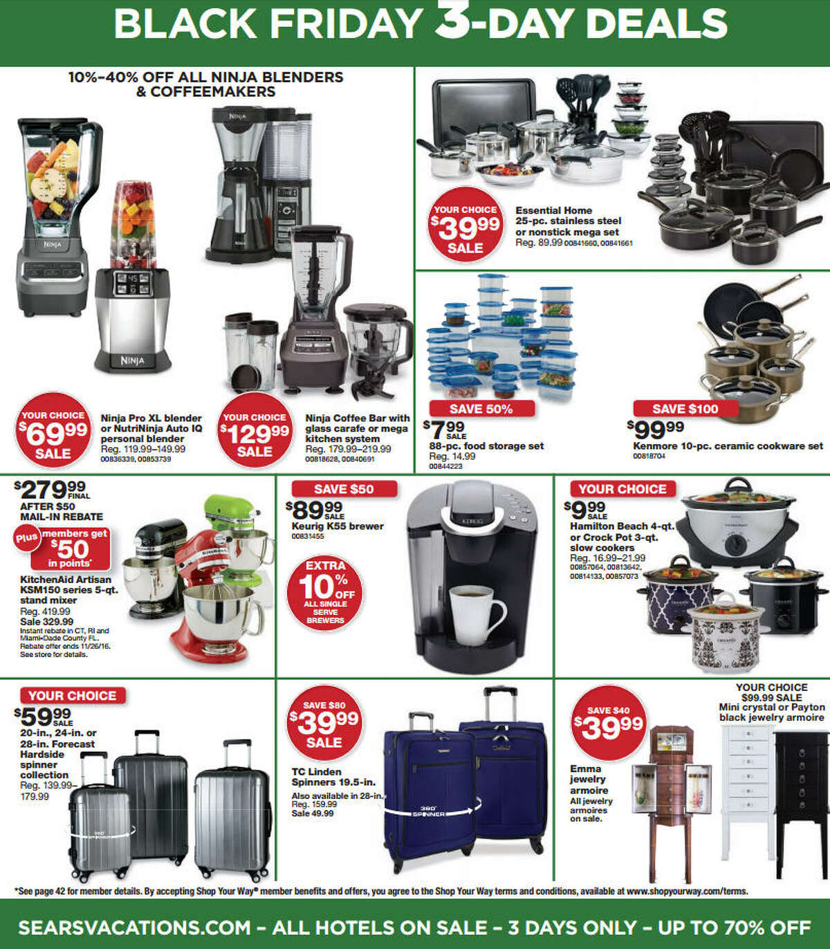 Sears Black Friday 2016 Doorbuster ad circular released (see all 48 pages)