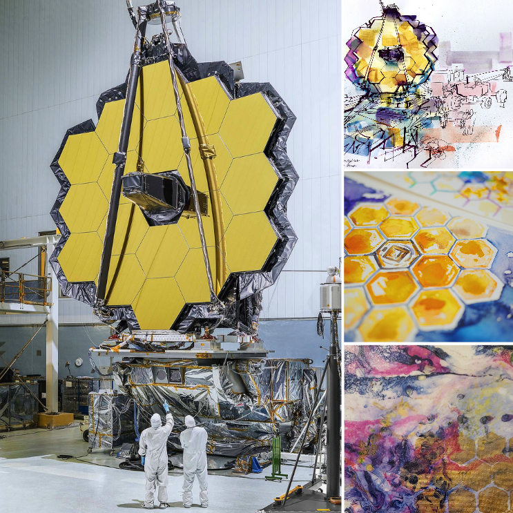 NASA invited artists to be inspired by their latest telescope, this is ...