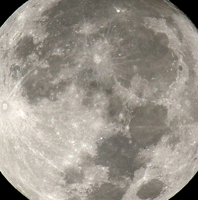 Photos of Monday morning's Supermoon
