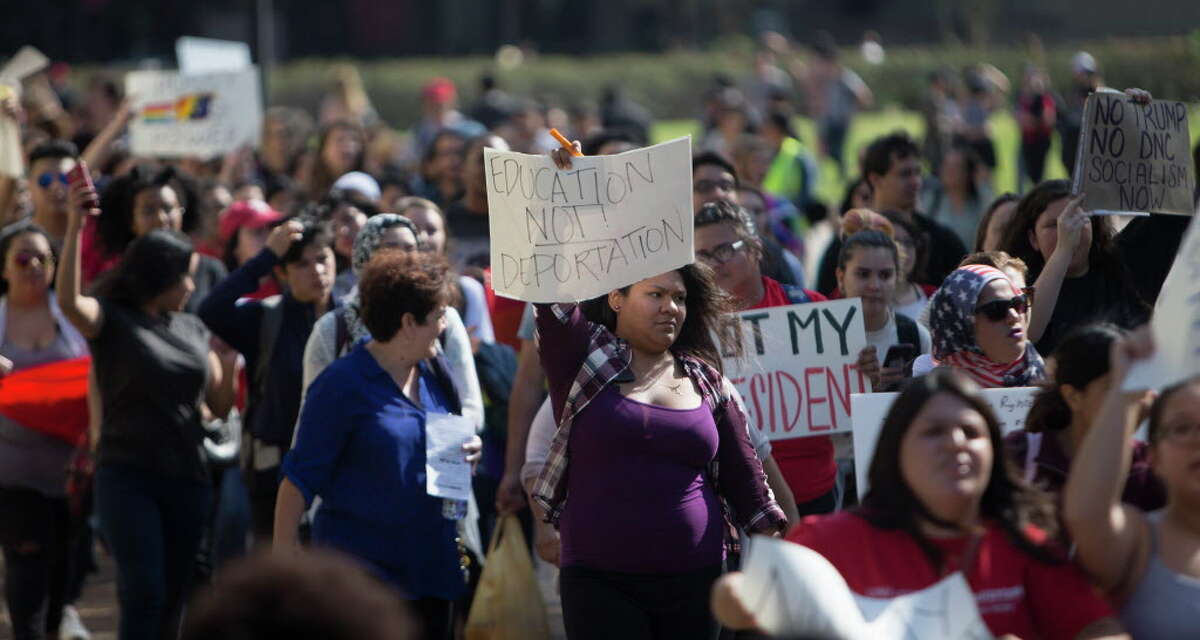 Students protesters see Trump's election, views as dangerous to nation