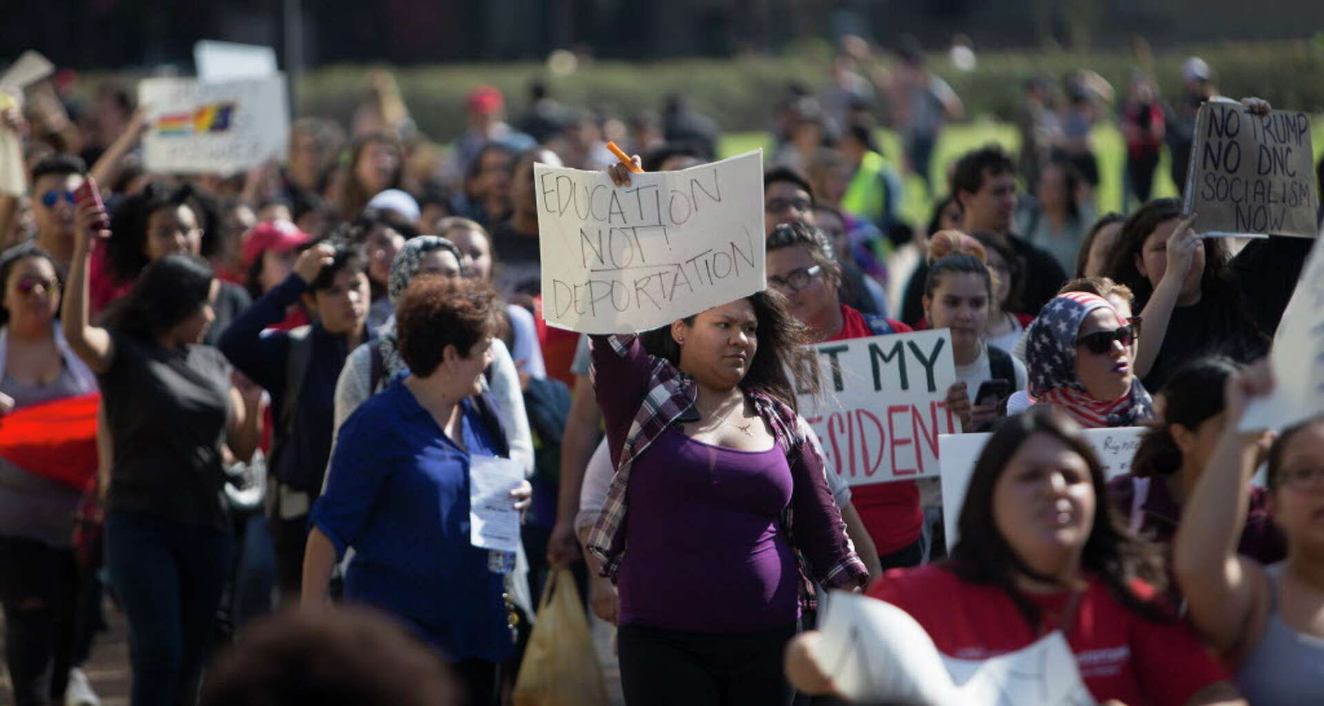 Students protesters see Trump's election, views as dangerous to nation