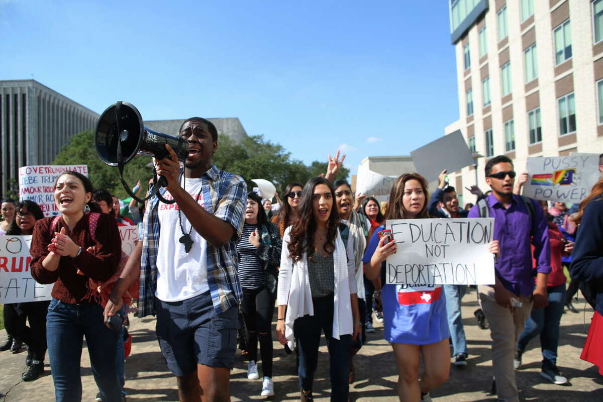 Students protesters see Trump's election, views as dangerous to nation