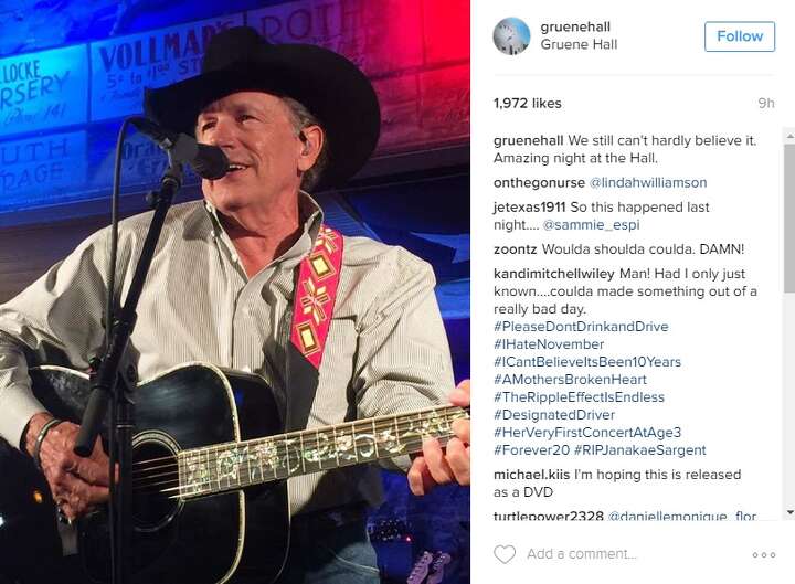Best fan photos from George Strait's secret Gruene Hall concert