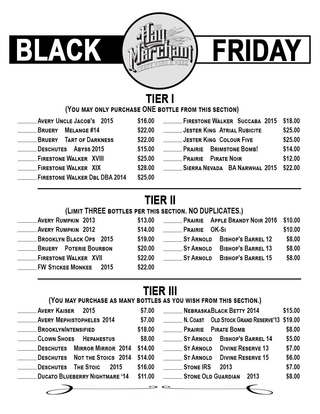 Hay Merchant again opens the cellar for Black Friday
