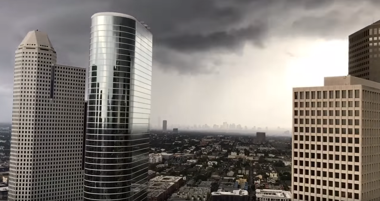 Video: Timelapse captures cold front passing over downtown Houston