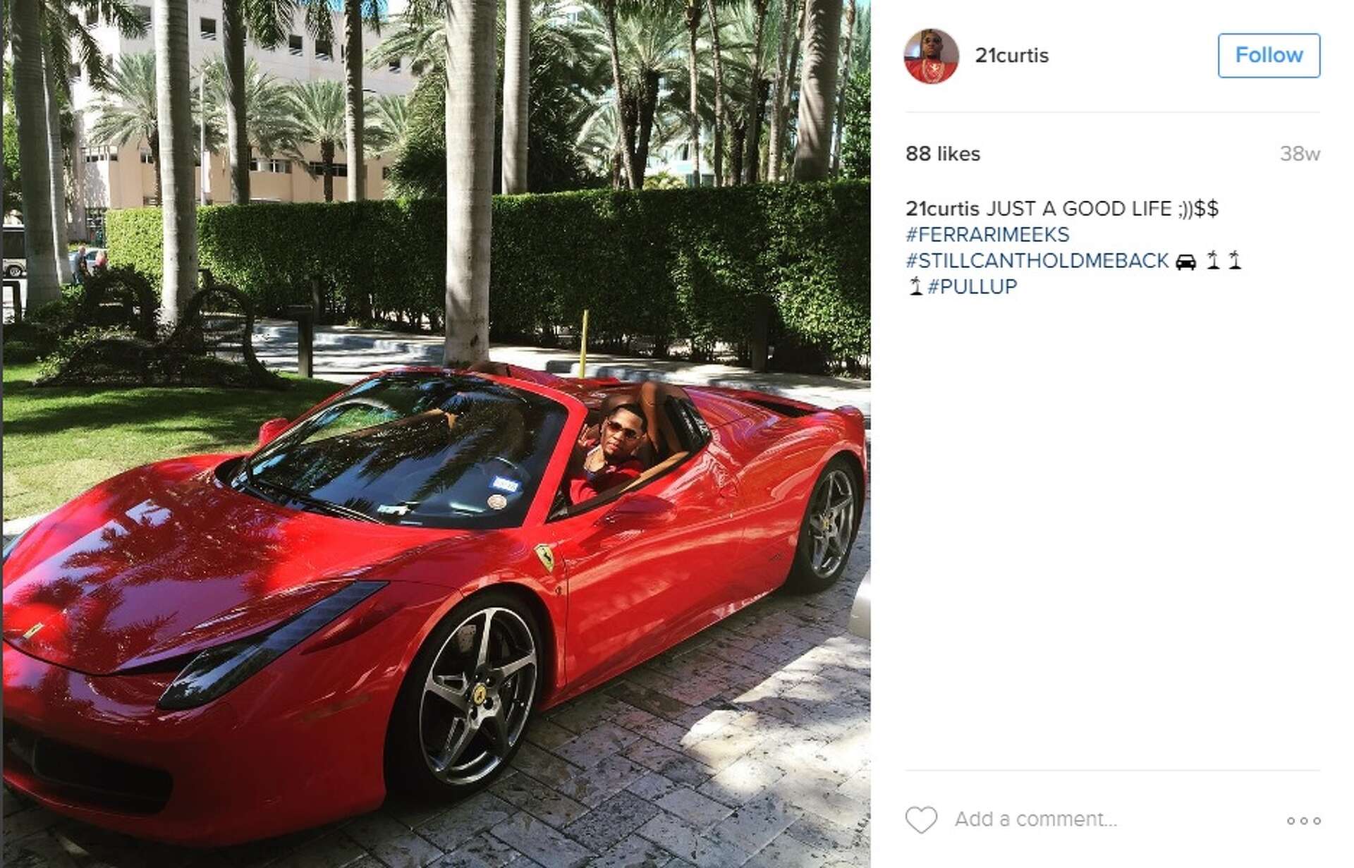Texas boxer allegedly hit a woman with a red Ferrari he flaunts on ...