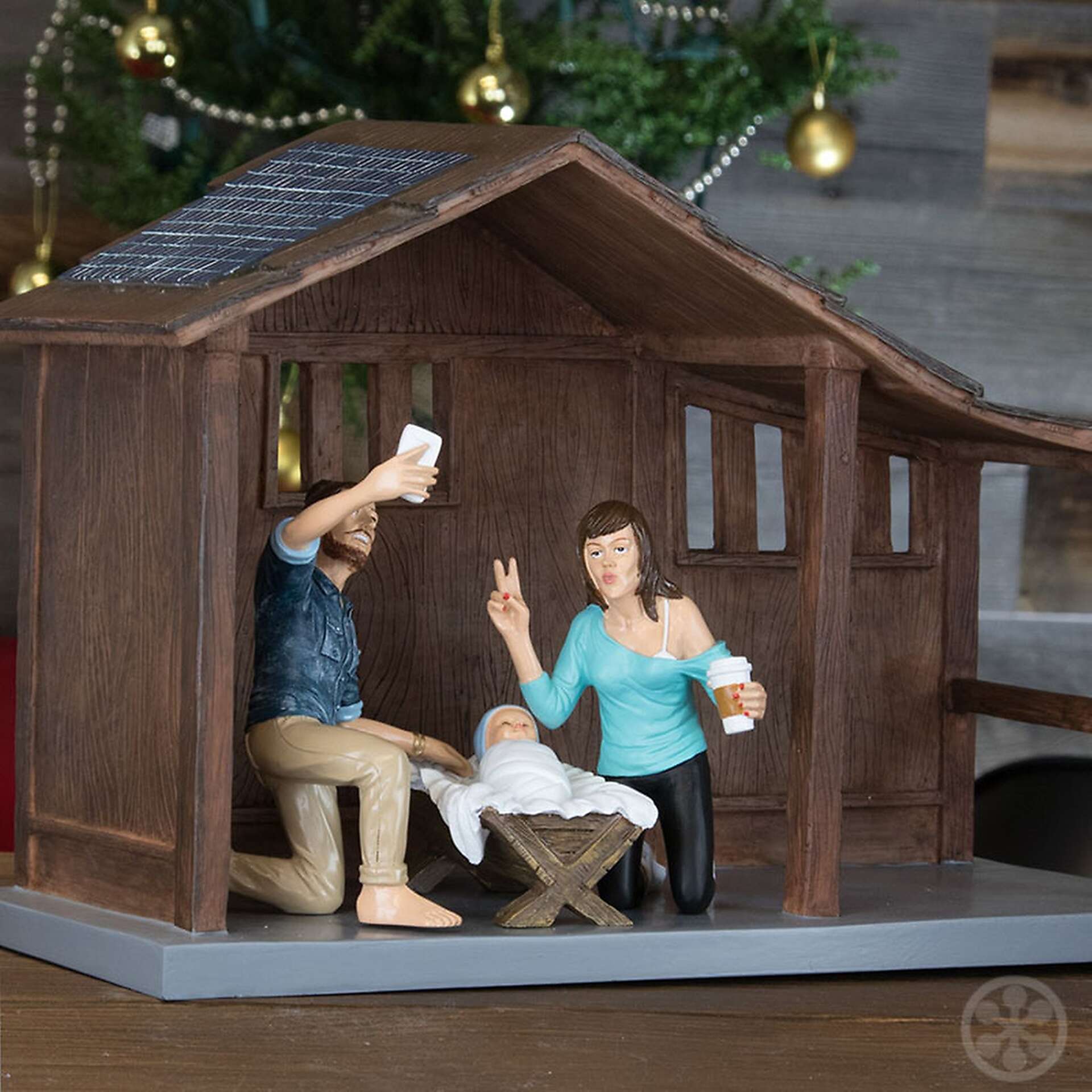 Is the cheeky Hipster Nativity Set blasphemous?