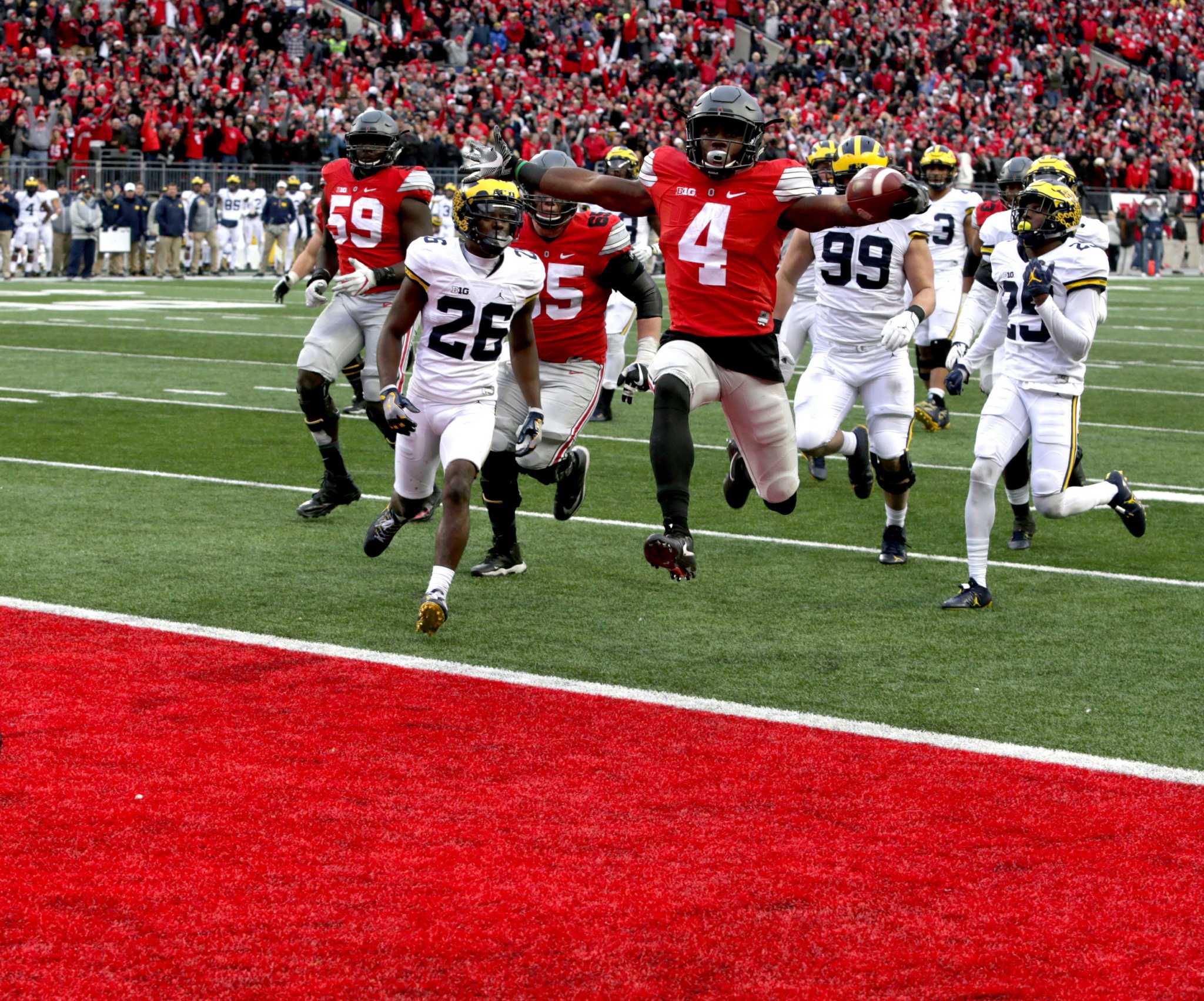 Buckeyes slip past Wolverines in 2OT