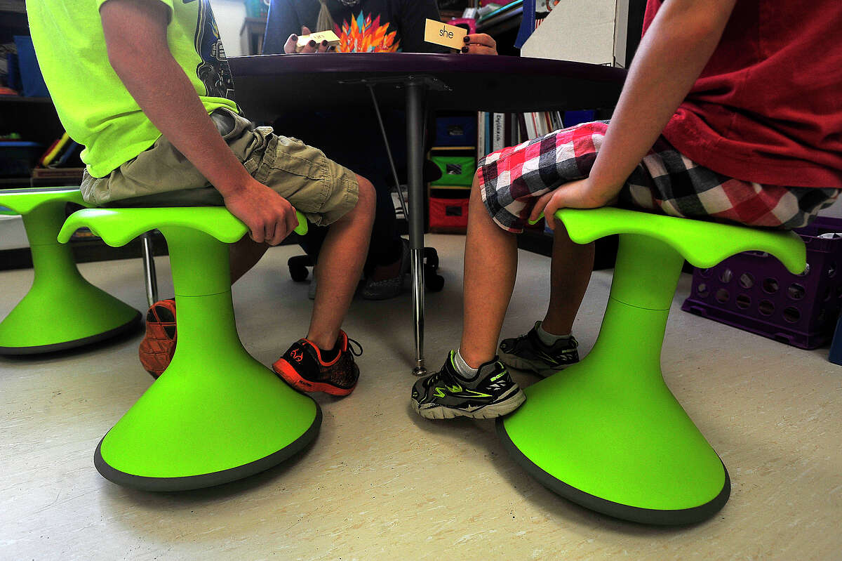 Students 'get their wiggles out' with custom classroom furniture