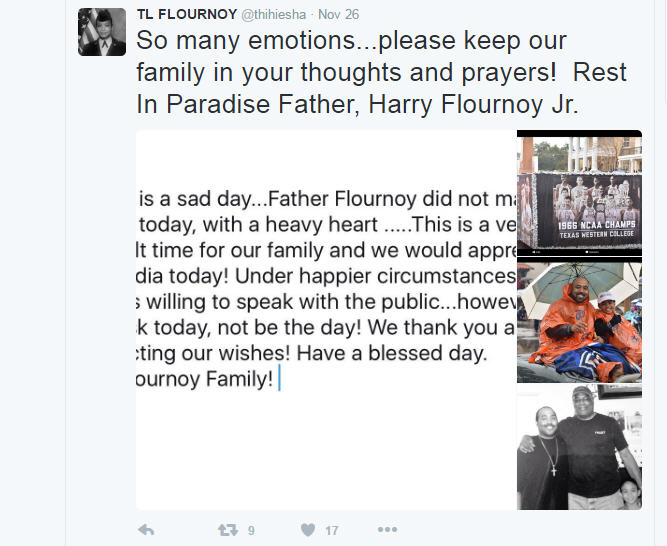 Harry Flournoy, captain on 1966 Texas Western championship team, dies