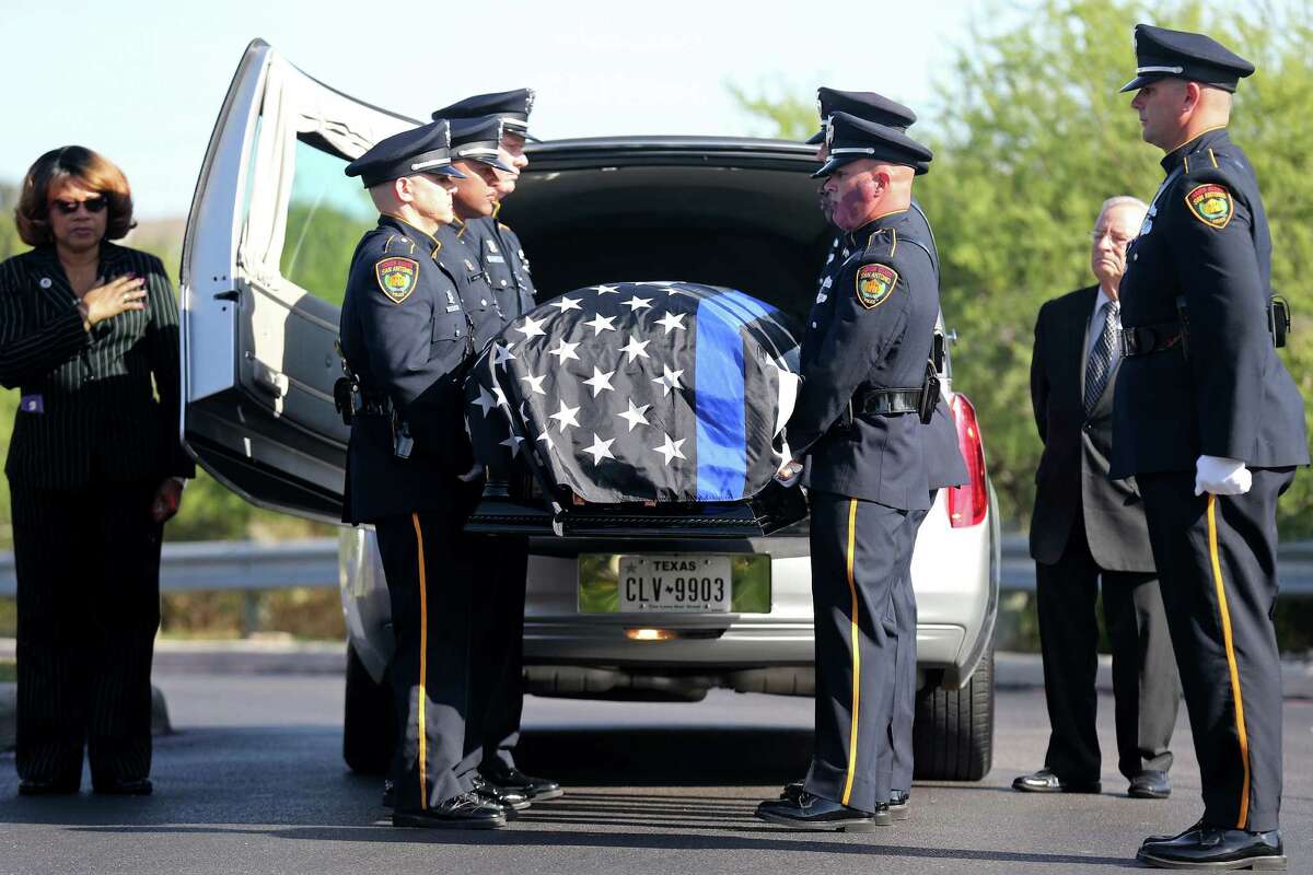 About 3,000 honor slain SAPD officer Benjamin Marconi at funeral