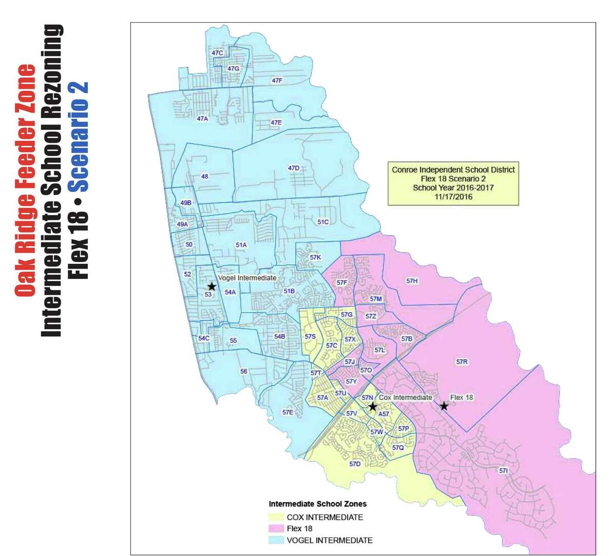 Conroe ISD presents rezoning scenarios