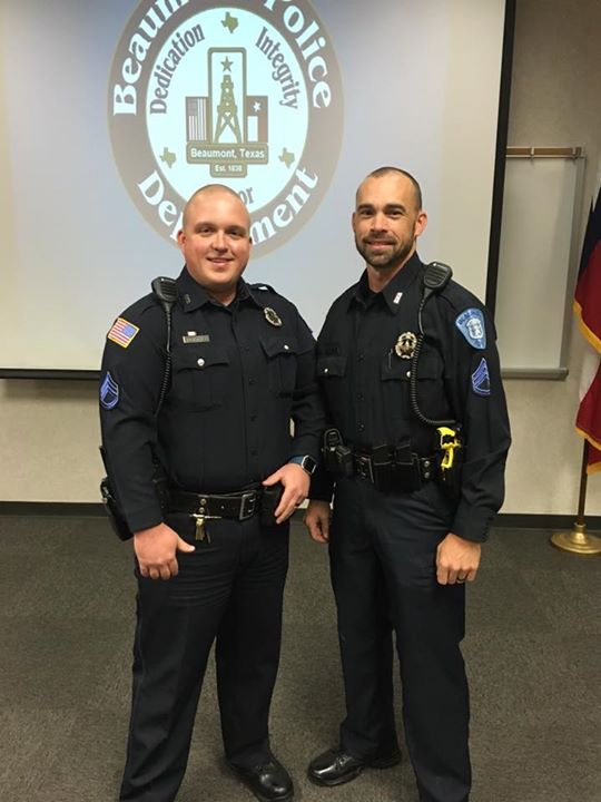 Two Beaumont officers promoted, move up in rank