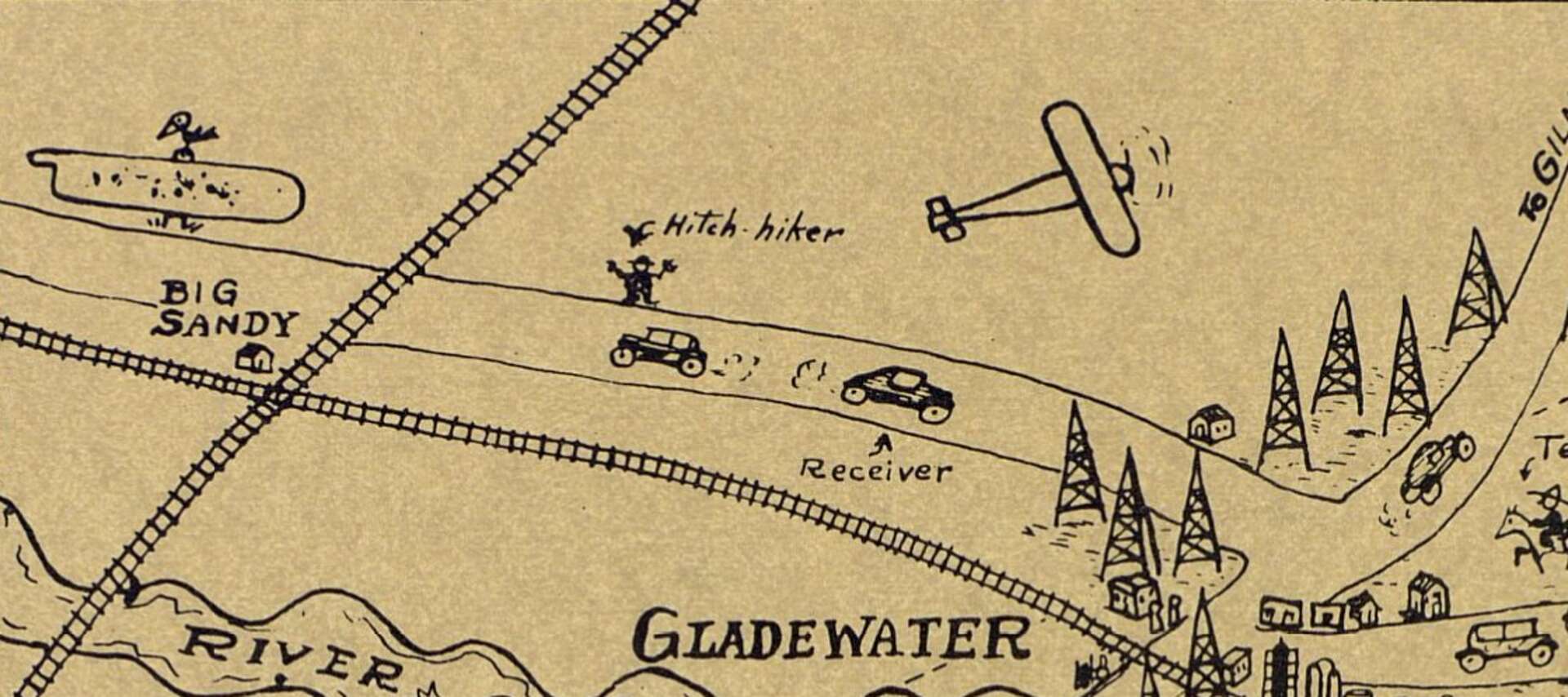 Old map of Texas oilfields is a trip through time