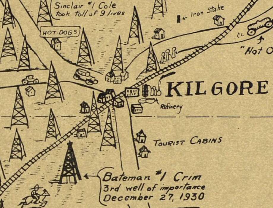Old map of Texas oilfields is a trip through time - Houston Chronicle