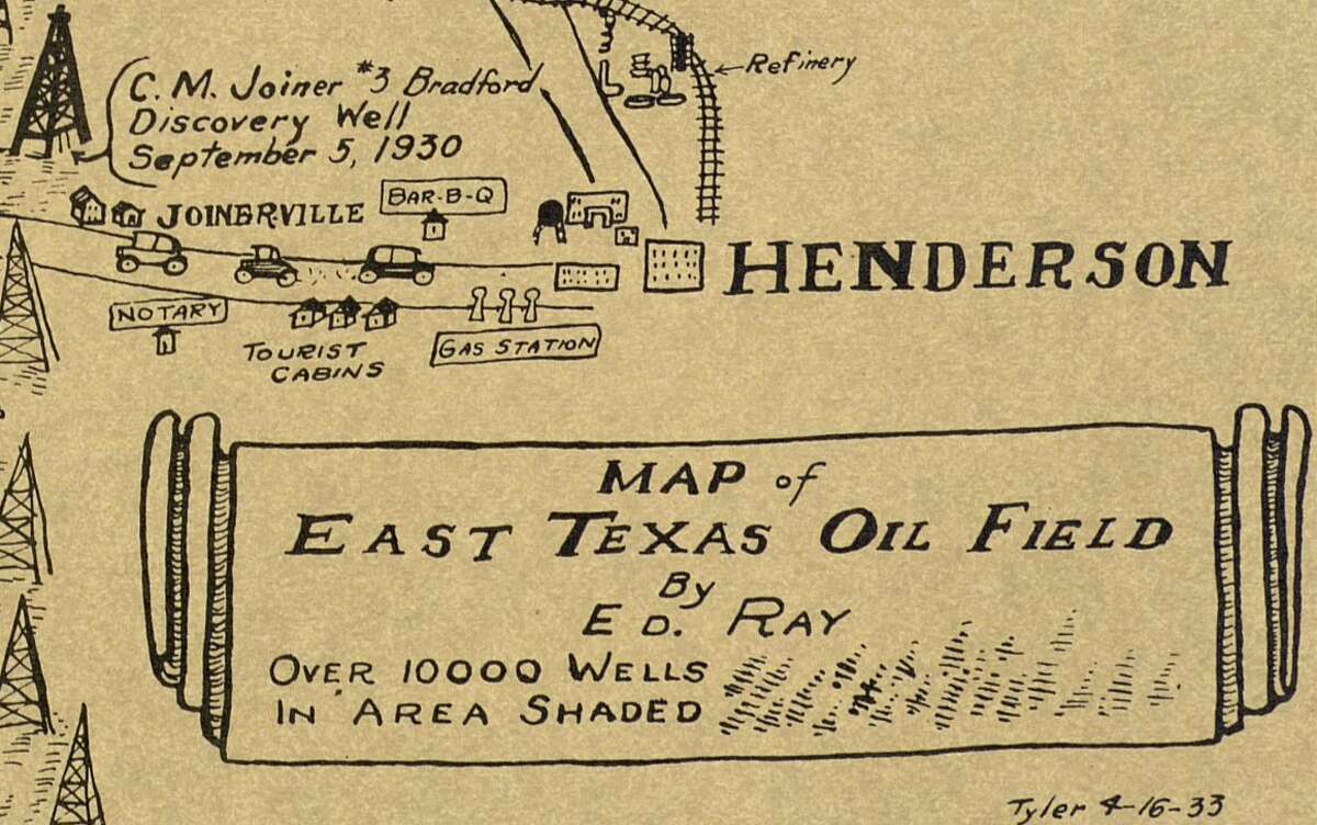 Old map of Texas oilfields is a trip through time