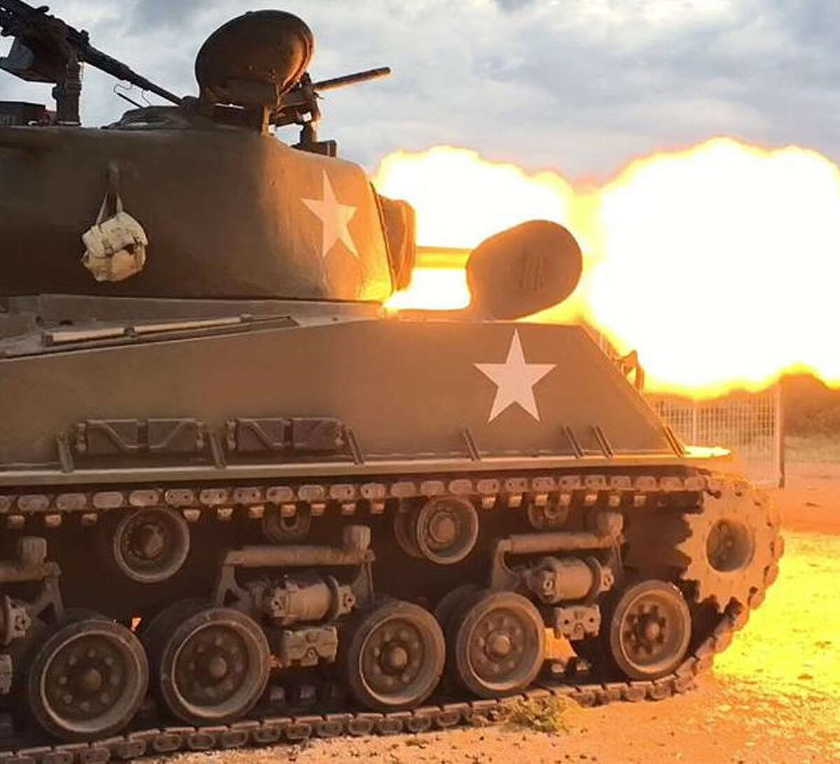 You can ride a real tank and fire rounds on this ranch in South Texas