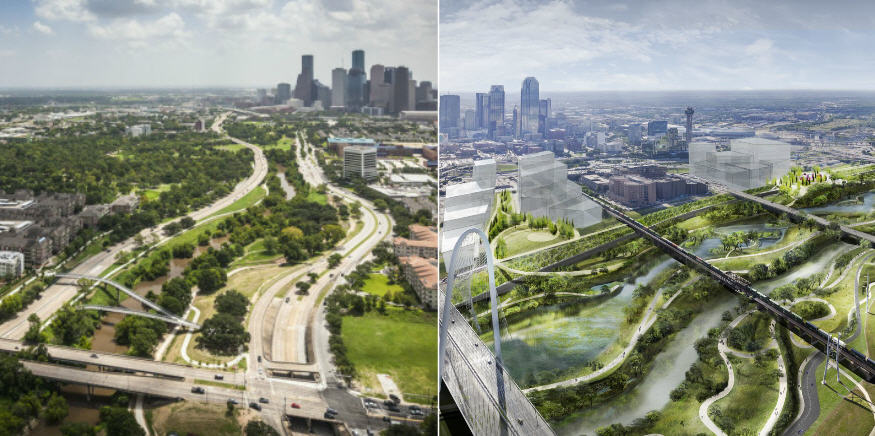 Dallas' Trinity River Park will be massive, looks a lot like Houston's ...